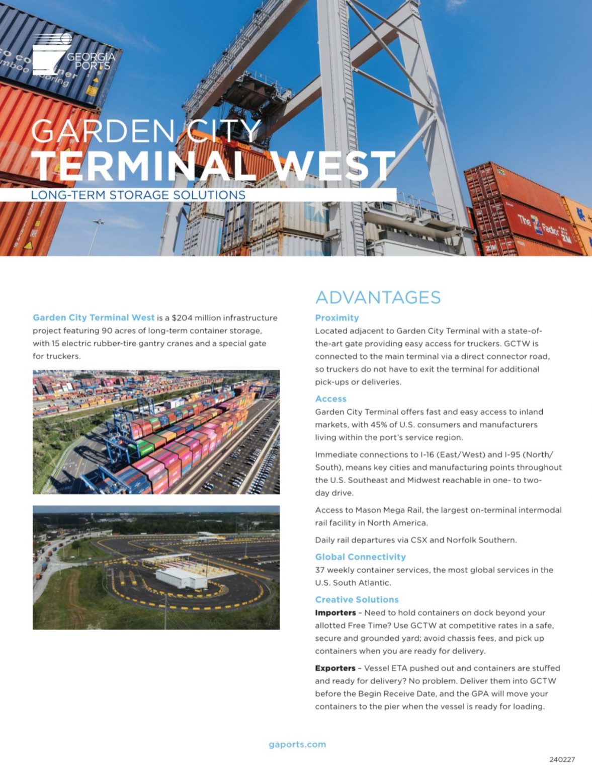 Garden City Terminal West - Georgia Ports Authority