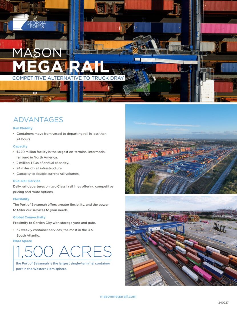 Mason Mega Rail - Georgia Ports Authority